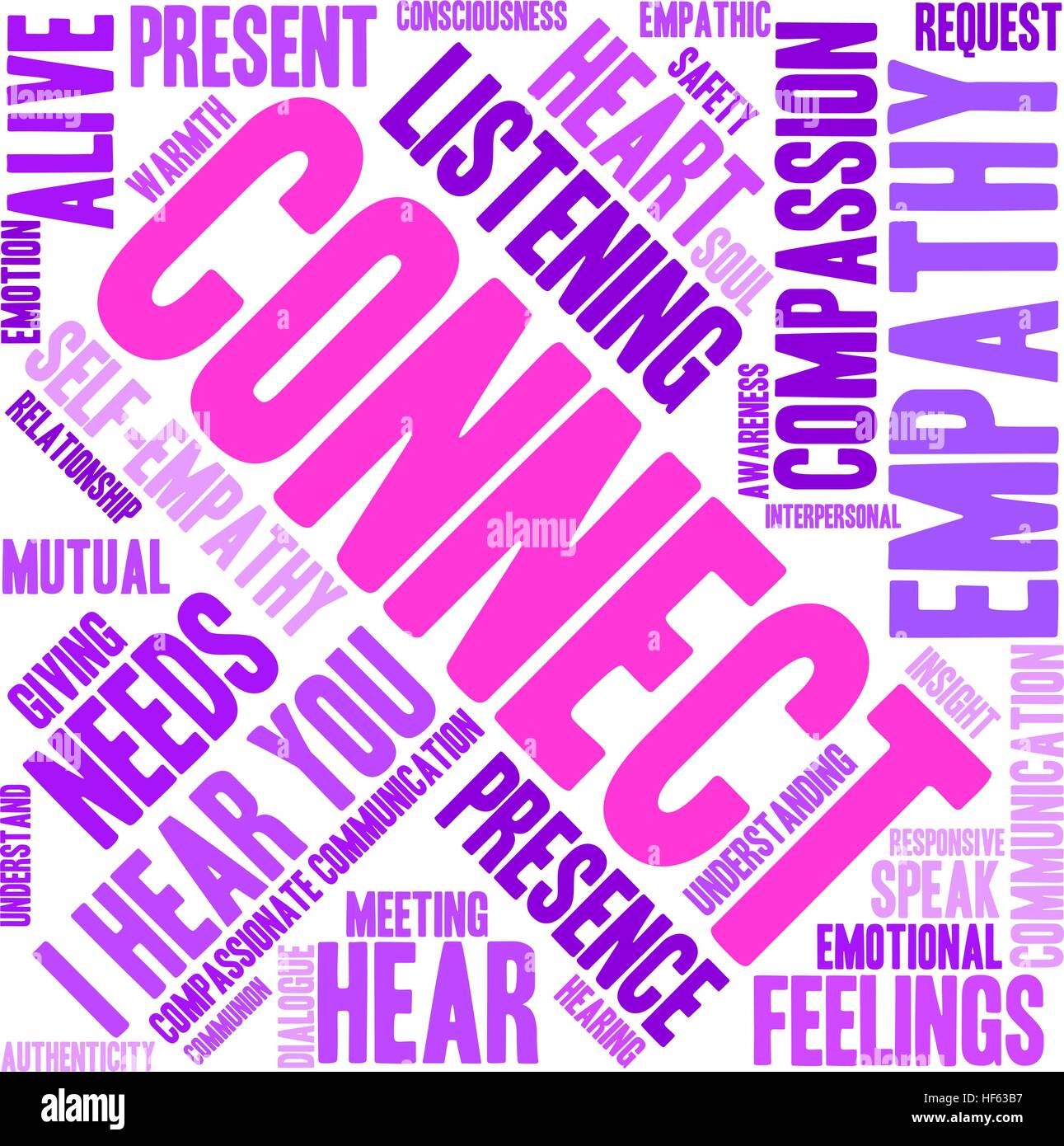 Connect word cloud on a white background Stock Vector Image & Art - Alamy