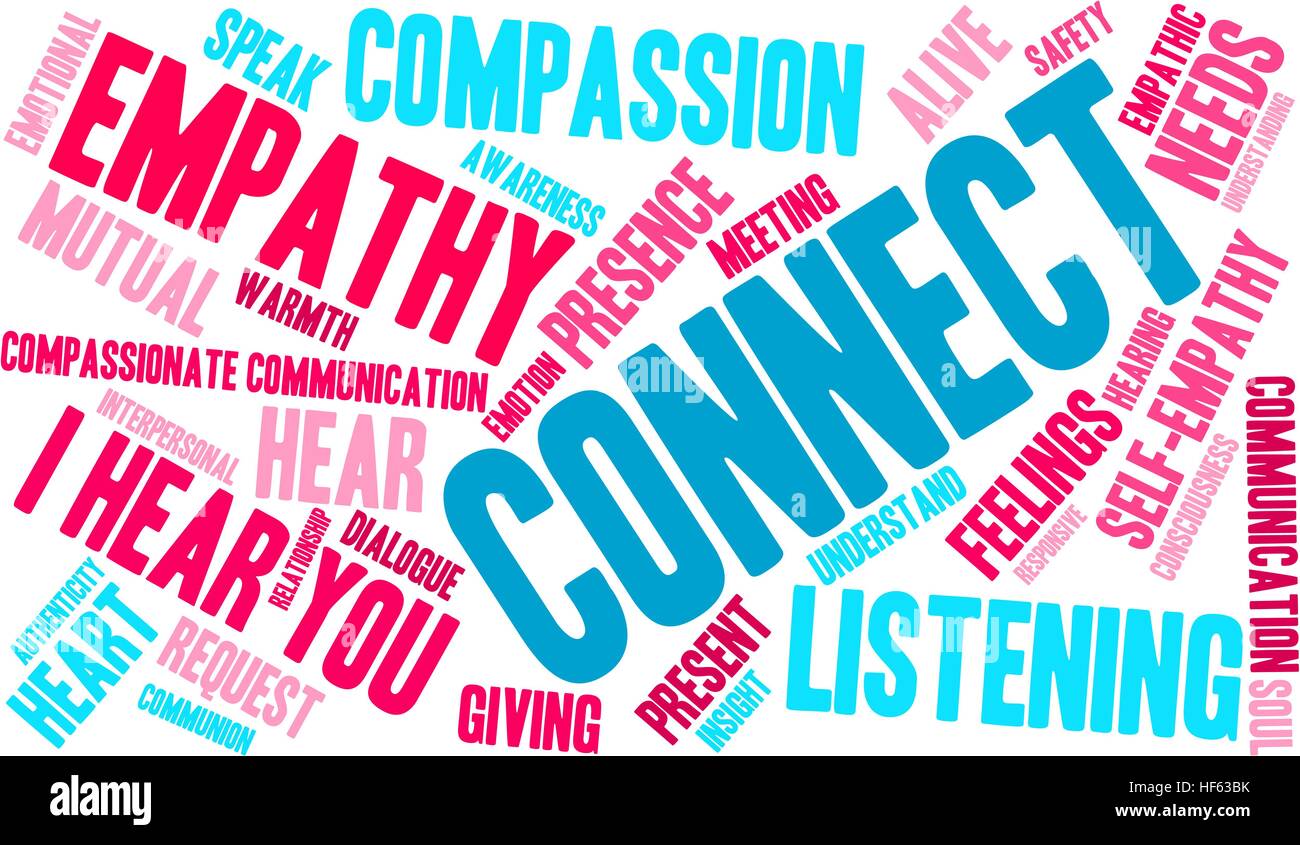 Connect word cloud on a white background Stock Vector Image & Art - Alamy