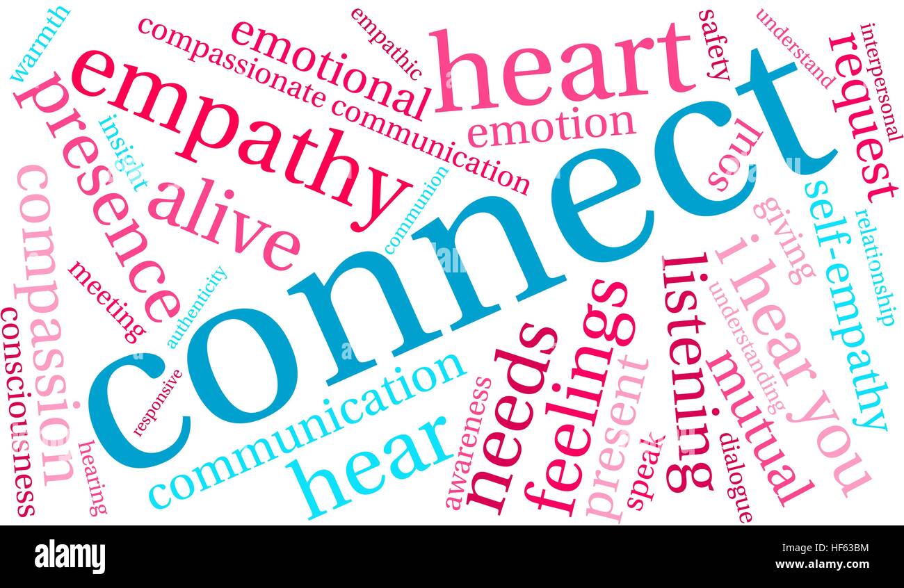 Connect word cloud on a white background Stock Vector Image & Art - Alamy