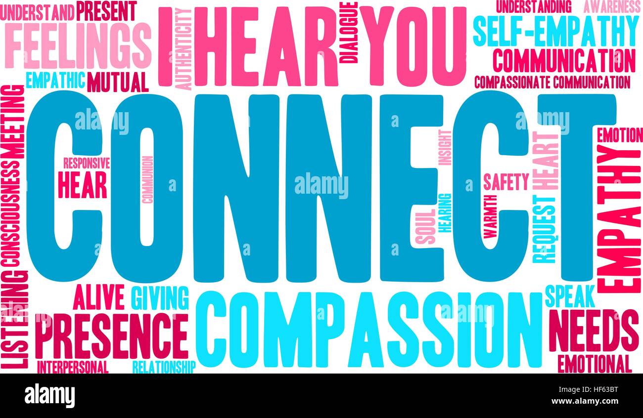 Connect word cloud on a white background Stock Vector Image & Art - Alamy