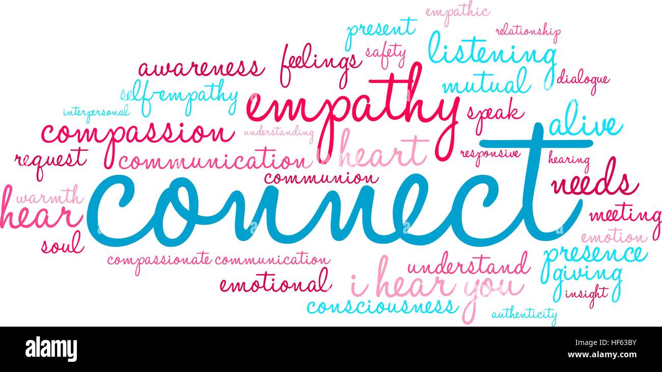 Connect word cloud on a white background Stock Vector Image & Art - Alamy