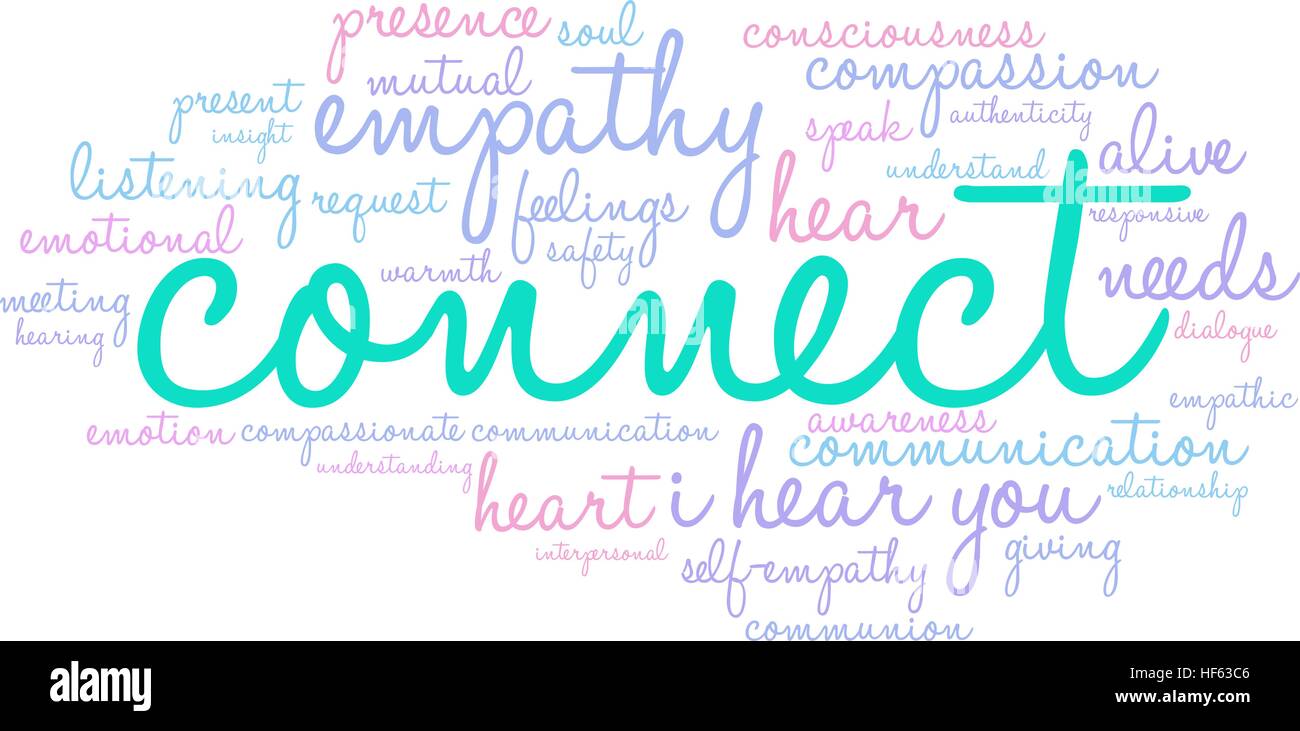 Connect word cloud on a white background Stock Vector Image & Art - Alamy