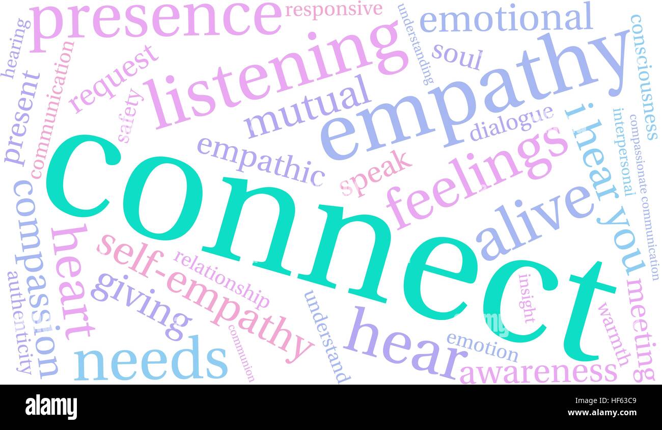 Connect word cloud on a white background Stock Vector Image & Art - Alamy