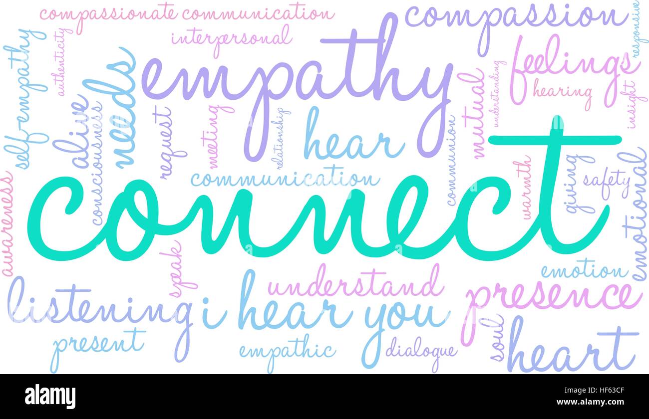 Connect word cloud on a white background Stock Vector Image & Art - Alamy