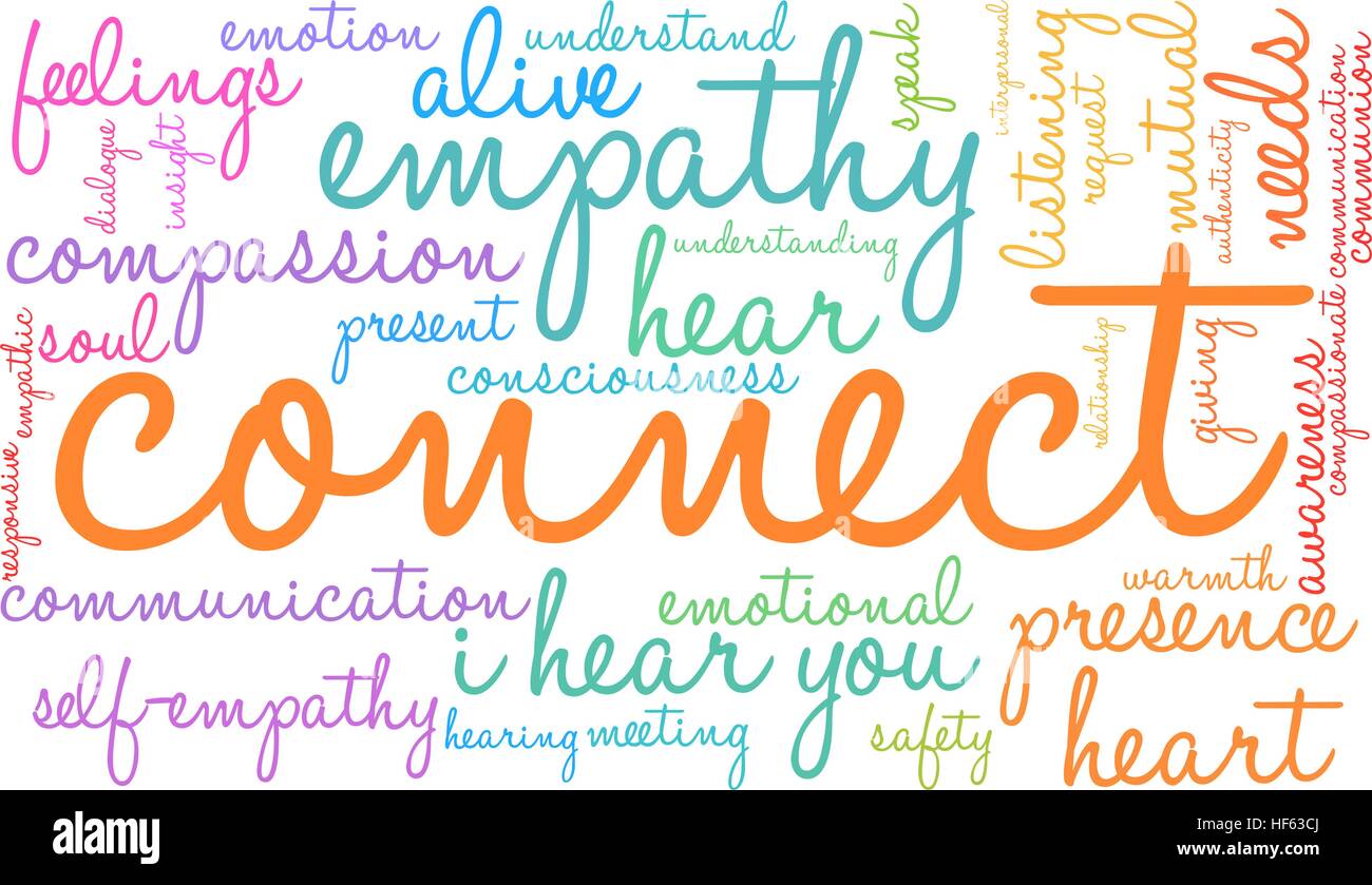 Connect word cloud on a white background Stock Vector Image & Art - Alamy