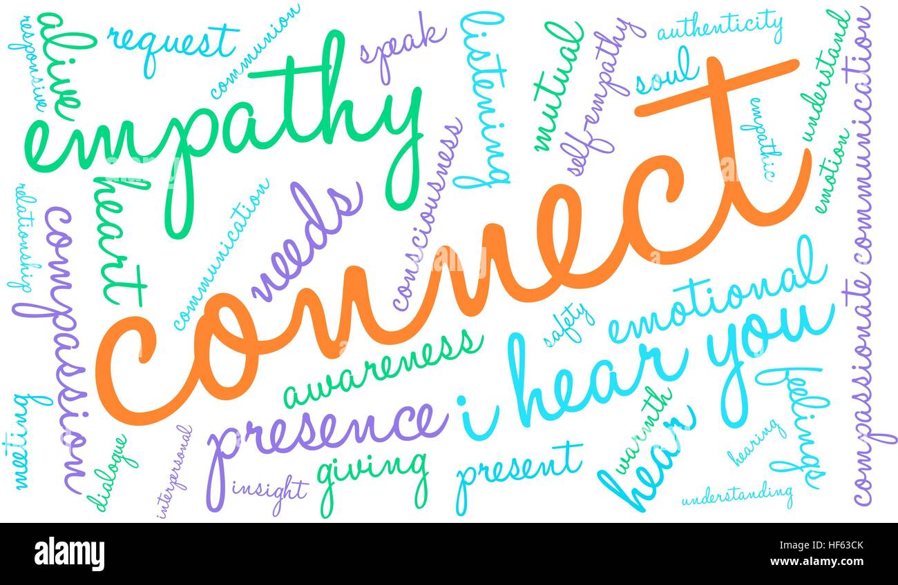 Connect word cloud on a white background Stock Vector Image & Art - Alamy