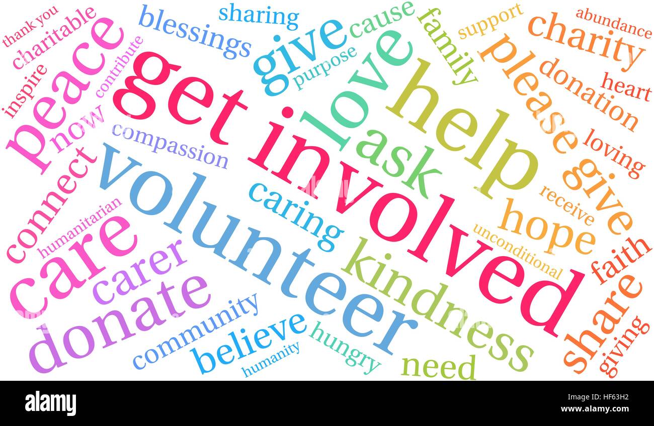 Get Involved word cloud on a white background Stock Vector Image & Art ...