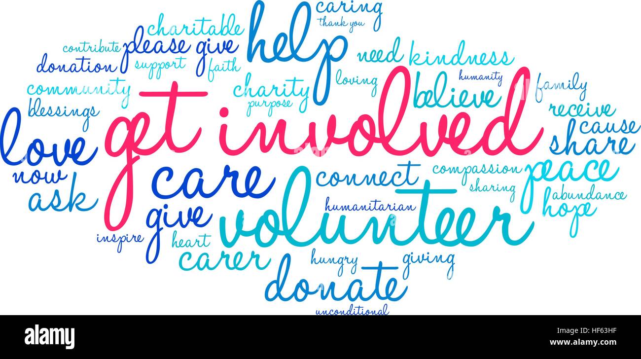 Get Involved word cloud on a white background Stock Vector Image & Art ...