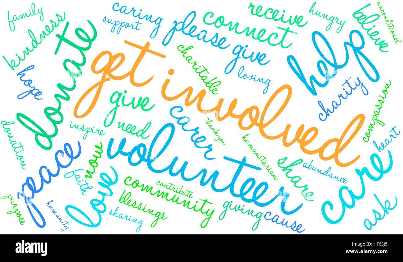 Get Involved word cloud on a white background Stock Vector Image & Art ...