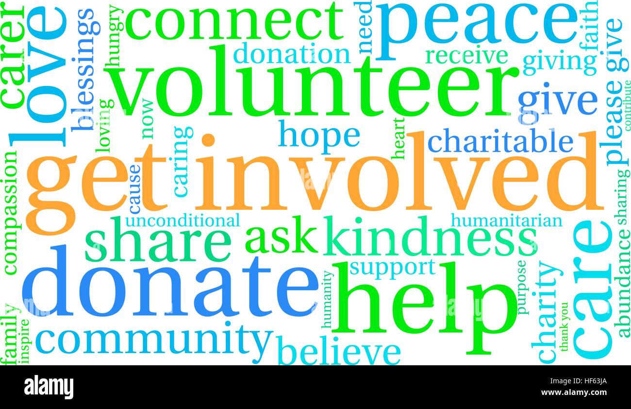 Get Involved word cloud on a white background Stock Vector Image & Art ...