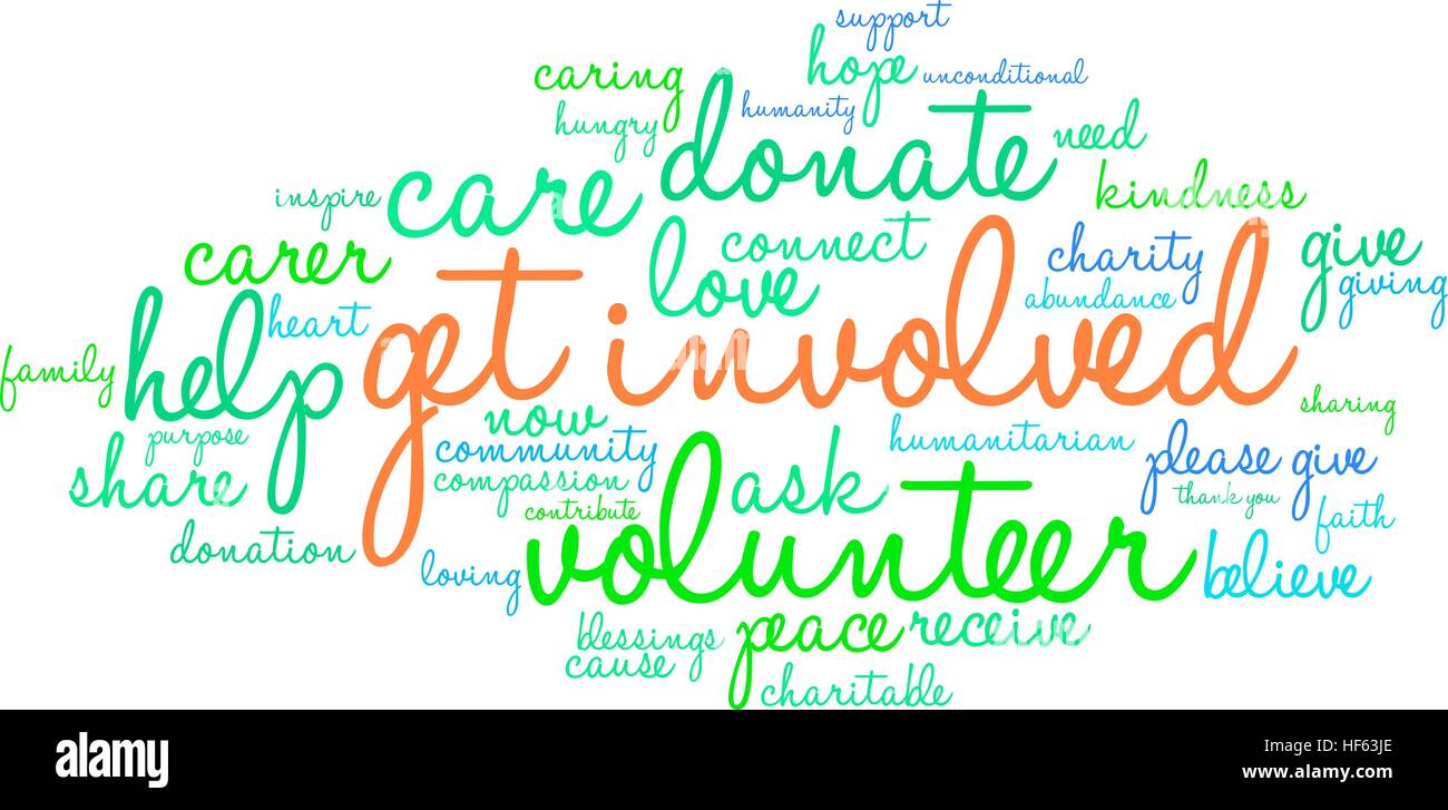 Get Involved word cloud on a white background Stock Vector Image & Art ...