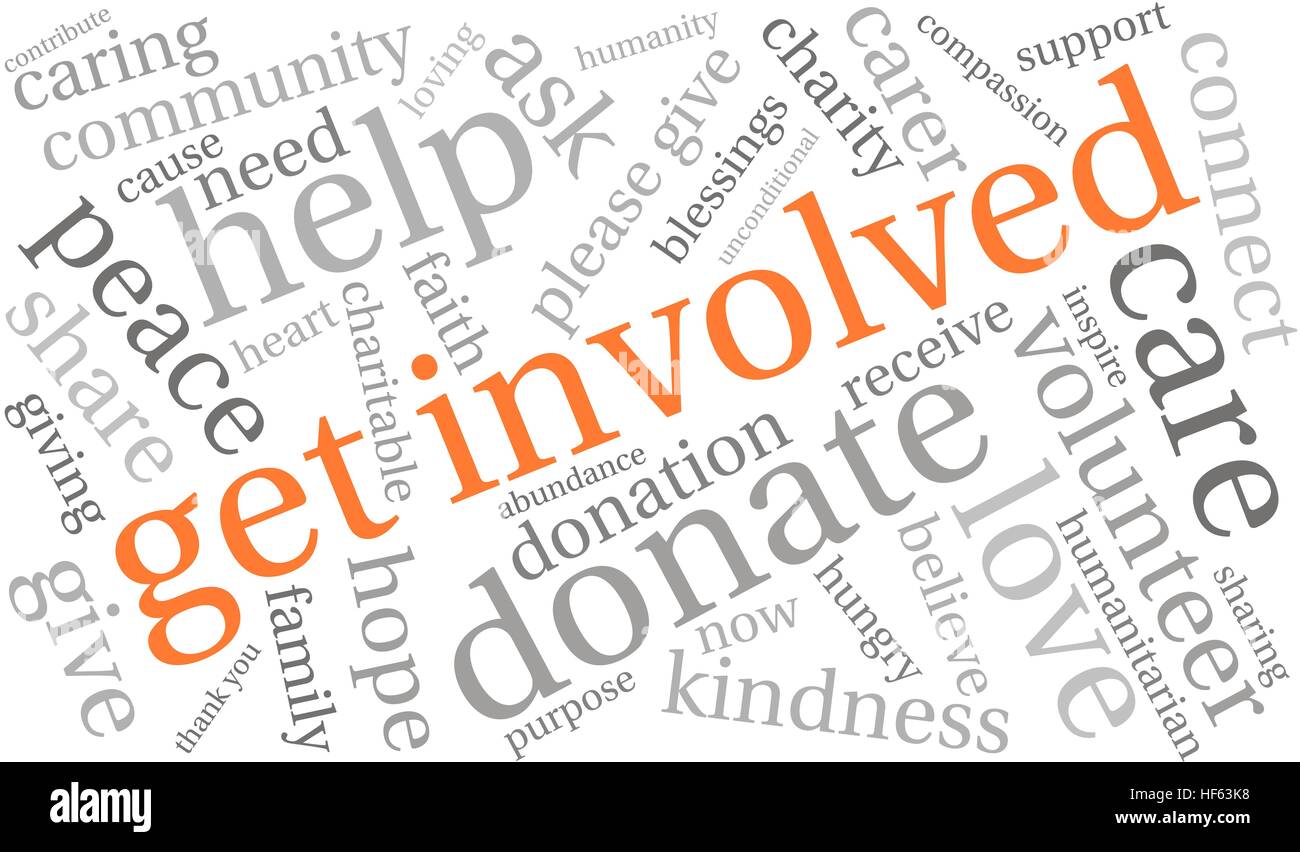 Get Involved word cloud on a white background Stock Vector Image & Art ...