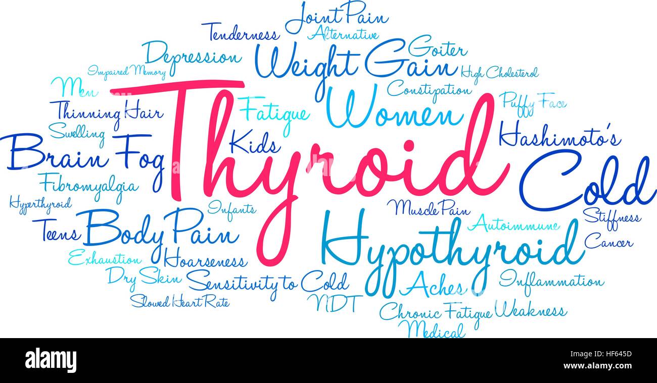 Thyroid word cloud on a white background Stock Vector Image & Art - Alamy
