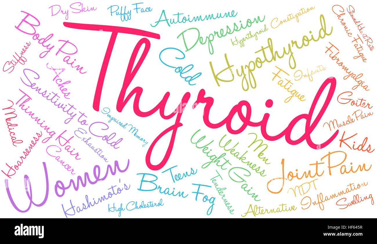 Thyroid word cloud on a white background Stock Vector Image & Art - Alamy