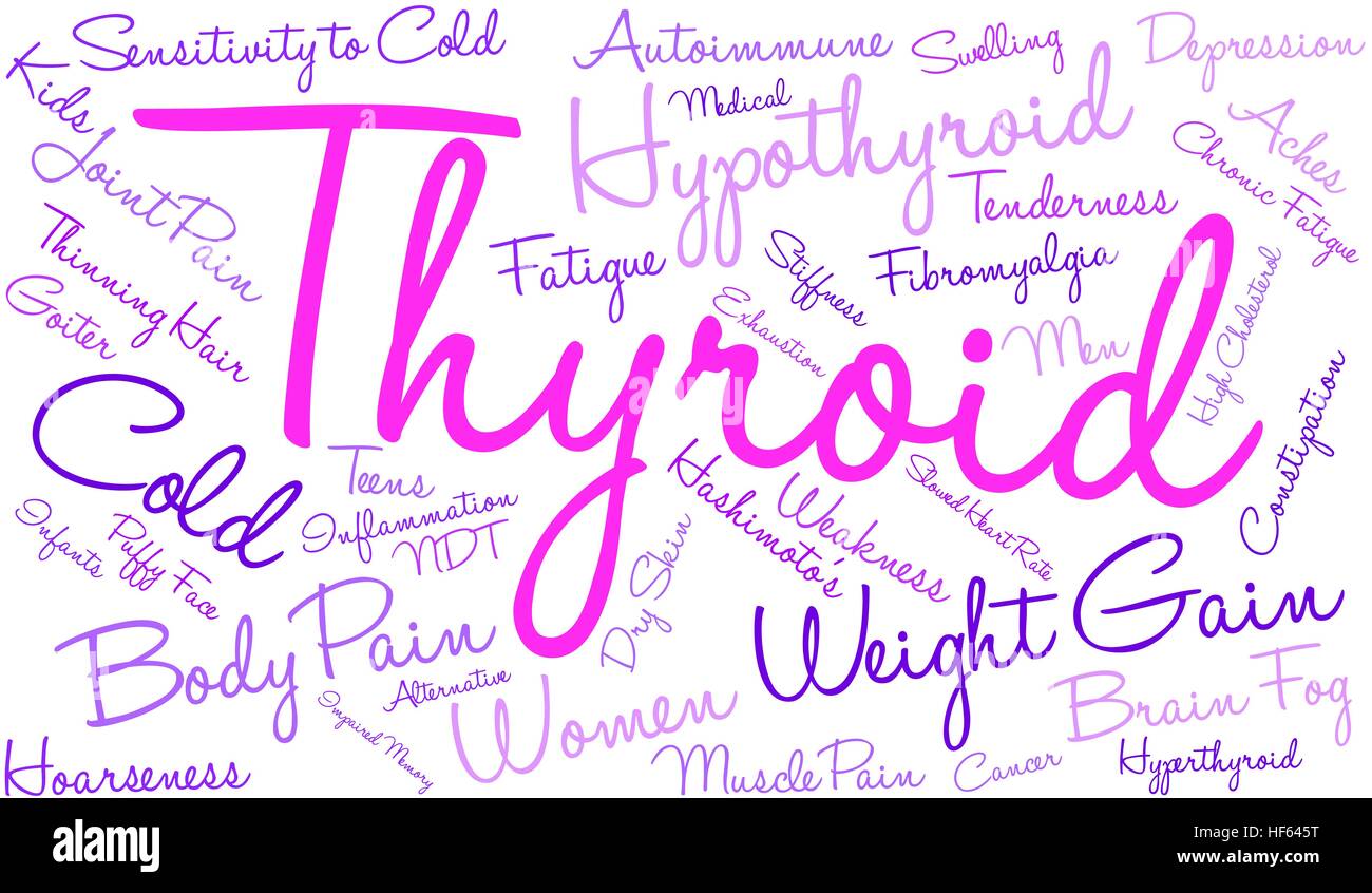 Thyroid word cloud on a white background Stock Vector Image & Art - Alamy