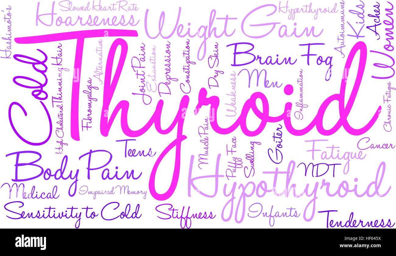 Thyroid word cloud on a white background Stock Vector Image & Art - Alamy