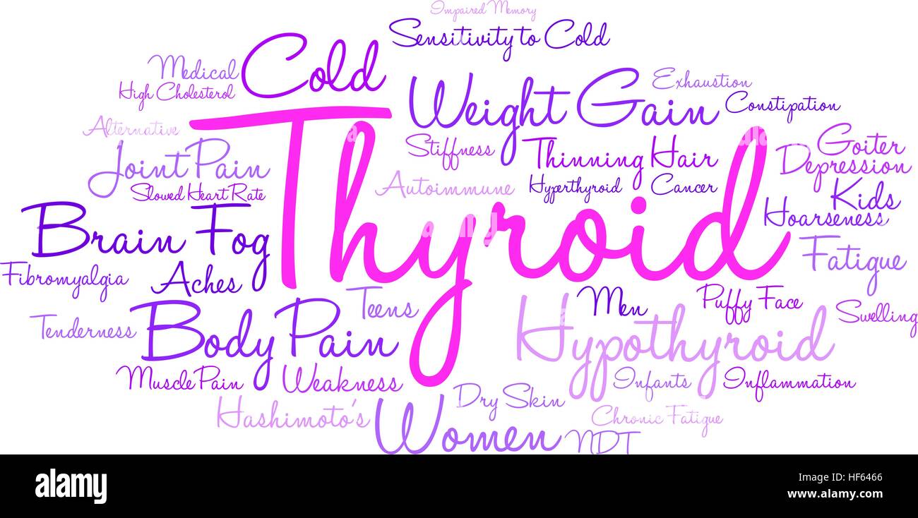 Thyroid word cloud on a white background Stock Vector Image & Art - Alamy