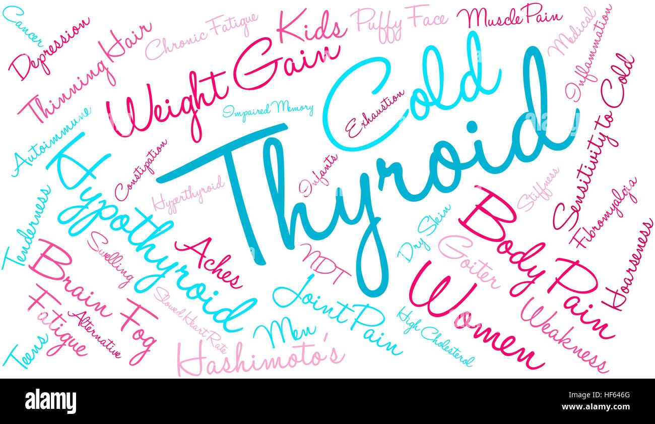 Thyroid word cloud on a white background Stock Vector Image & Art - Alamy