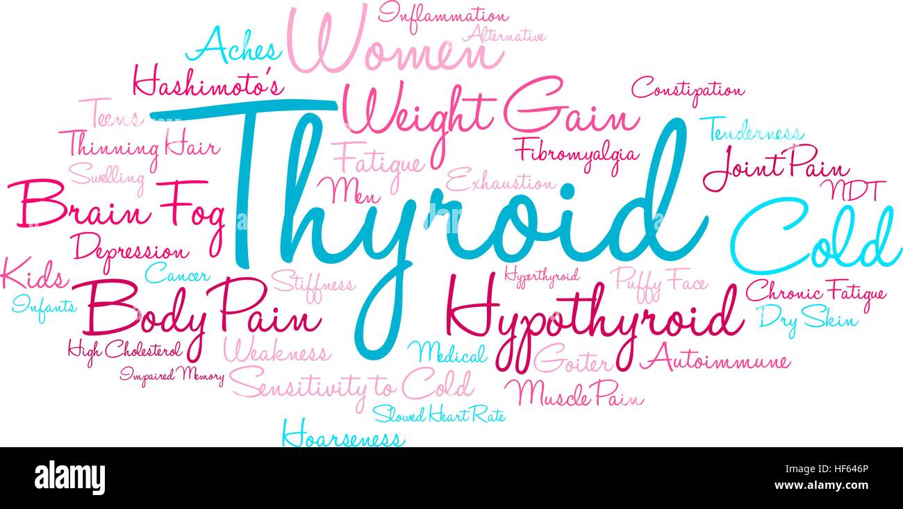 Thyroid word cloud on a white background Stock Vector Image & Art - Alamy