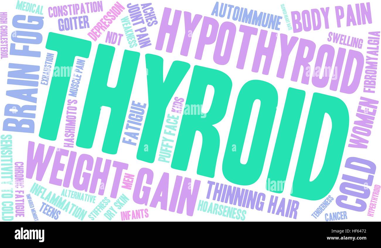 Thyroid word cloud on a white background Stock Vector Image & Art - Alamy