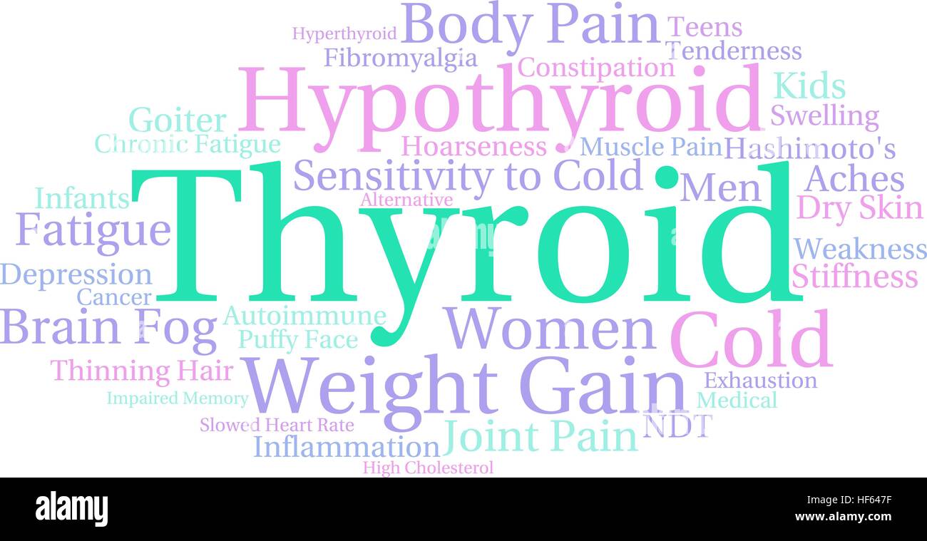 Thyroid word cloud on a white background Stock Vector Image & Art - Alamy