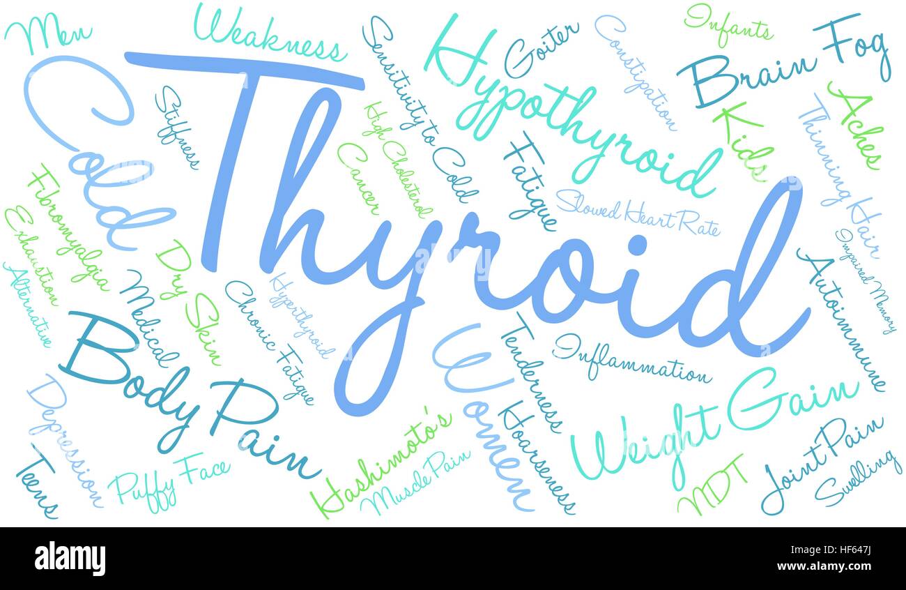 Thyroid word cloud on a white background Stock Vector Image & Art - Alamy