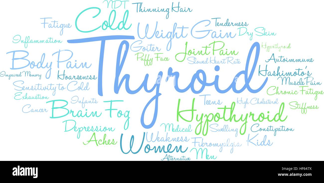 Thyroid word cloud on a white background Stock Vector Image & Art - Alamy