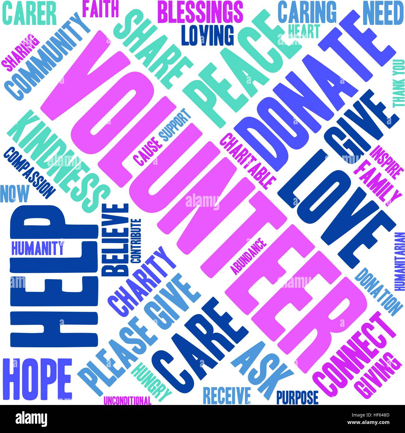 Volunteer word cloud on a white background Stock Vector Image & Art - Alamy