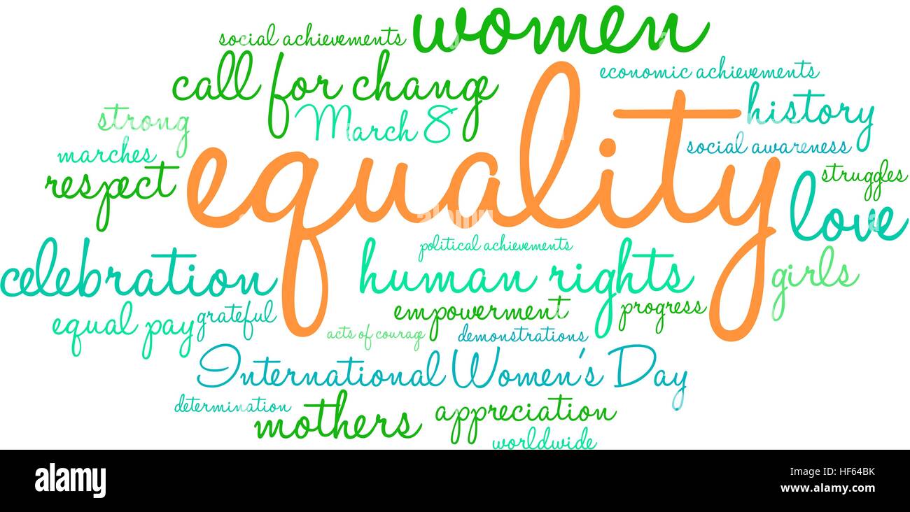 Equality word cloud on a white background Stock Vector Image & Art - Alamy