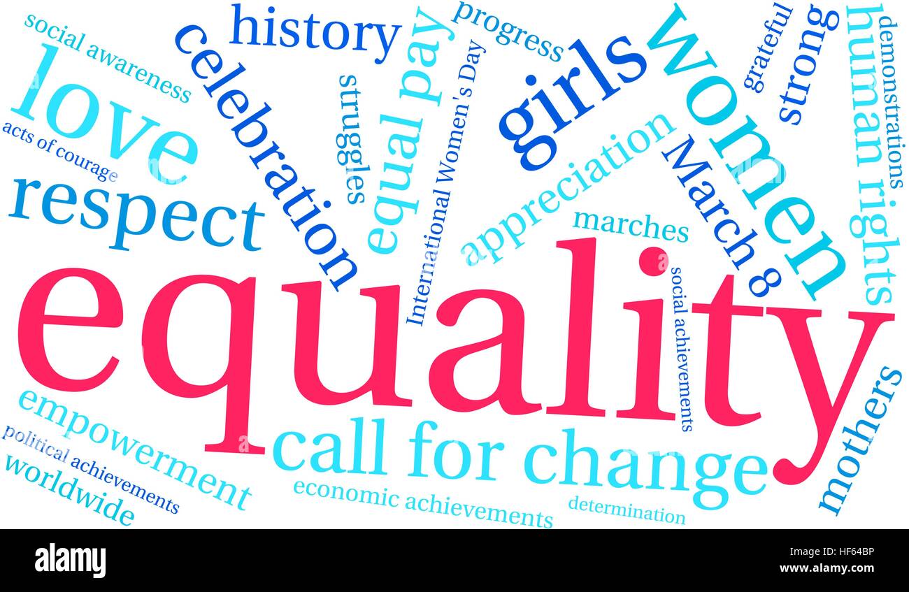Equality word cloud on a white background Stock Vector Image & Art - Alamy