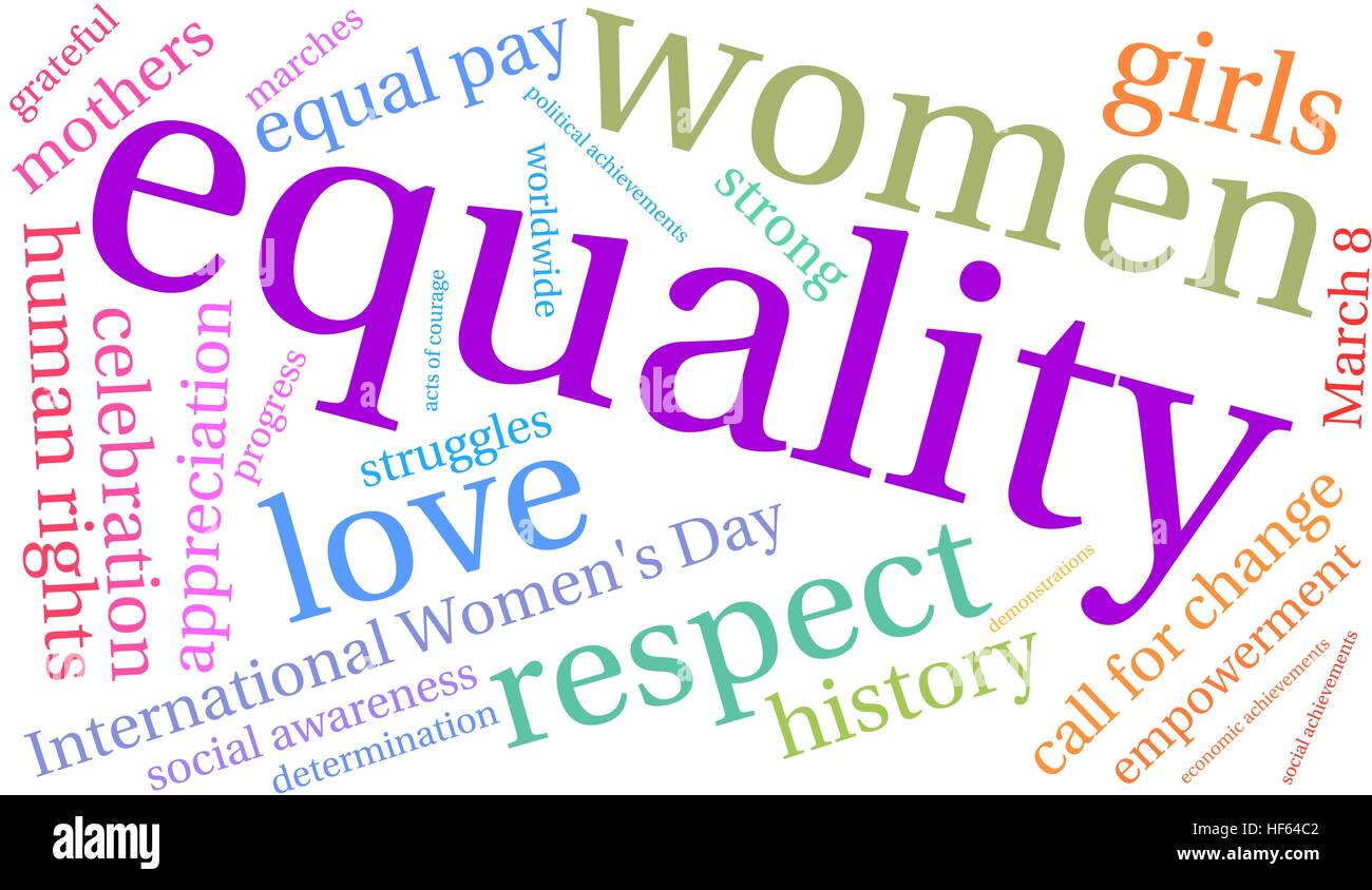 Equality word cloud on a white background Stock Vector Image & Art - Alamy