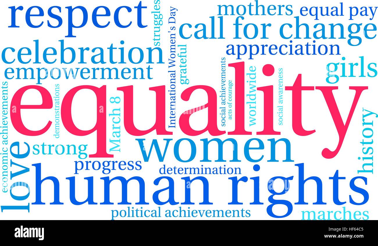 Equality word cloud on a white background Stock Vector Image & Art - Alamy