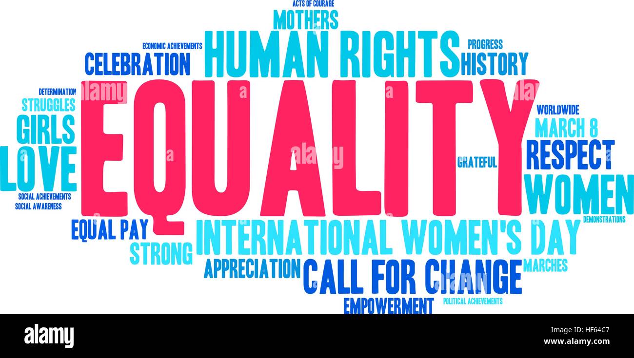 Equality word cloud on a white background Stock Vector Image & Art - Alamy