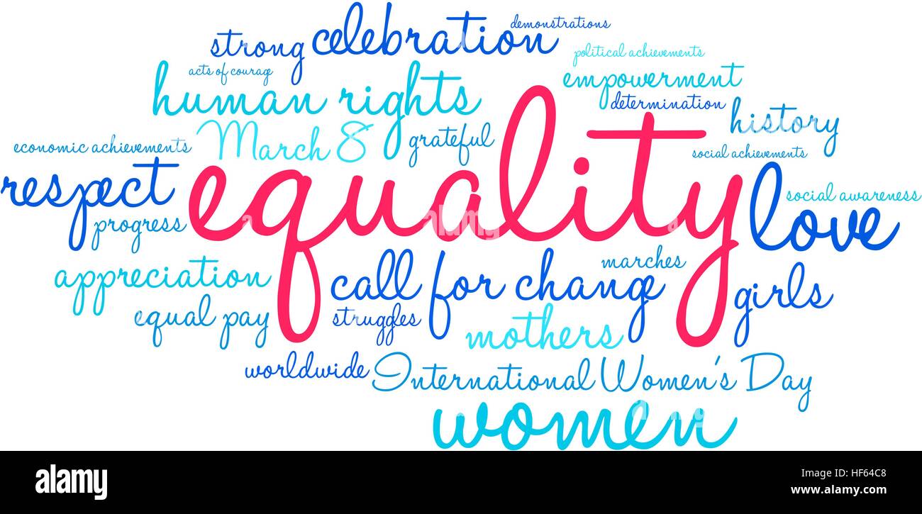 Equality word cloud on a white background Stock Vector Image & Art - Alamy