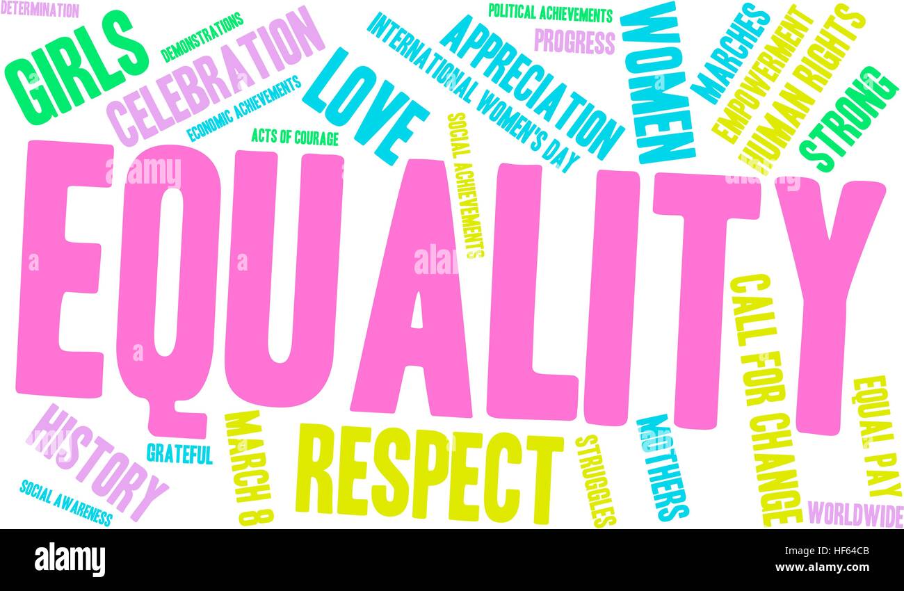Equality word cloud on a white background Stock Vector Image & Art - Alamy