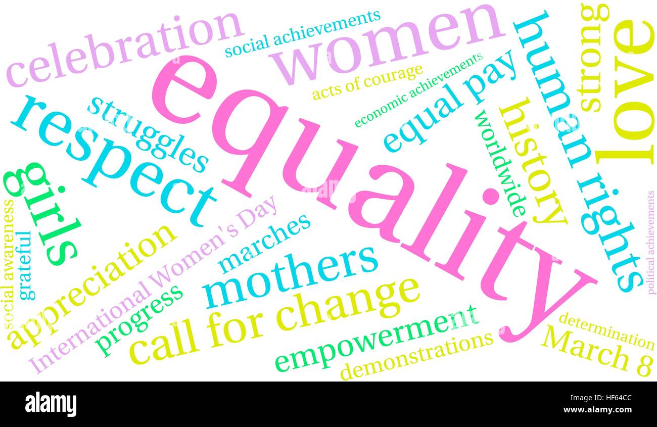 Equality word cloud on a white background Stock Vector Image & Art - Alamy