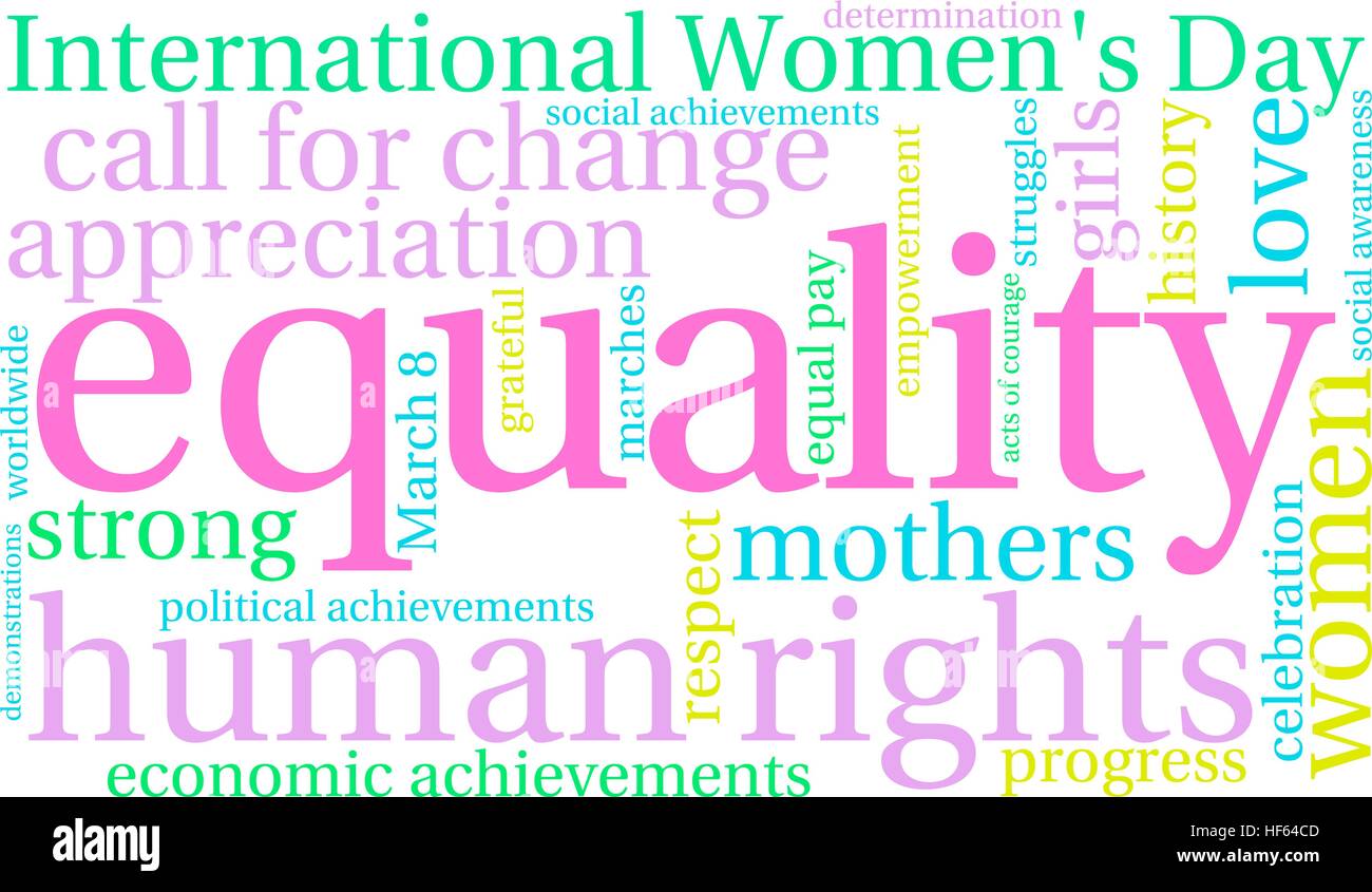 Equality word cloud on a white background Stock Vector Image & Art - Alamy