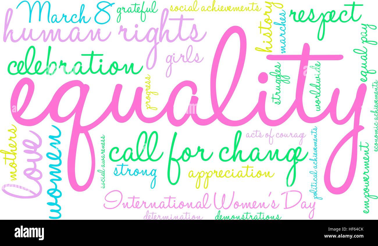 Equality word cloud on a white background Stock Vector Image & Art - Alamy