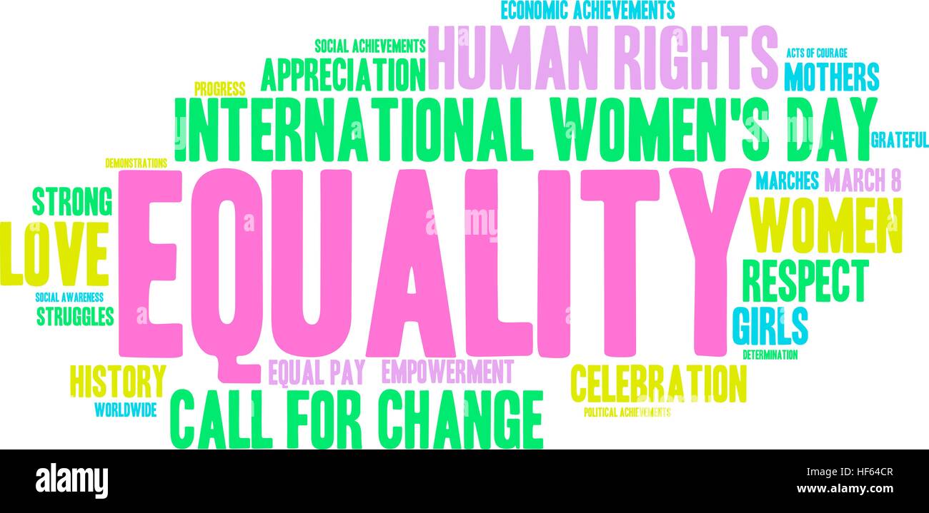 Equality word cloud on a white background Stock Vector Image & Art - Alamy