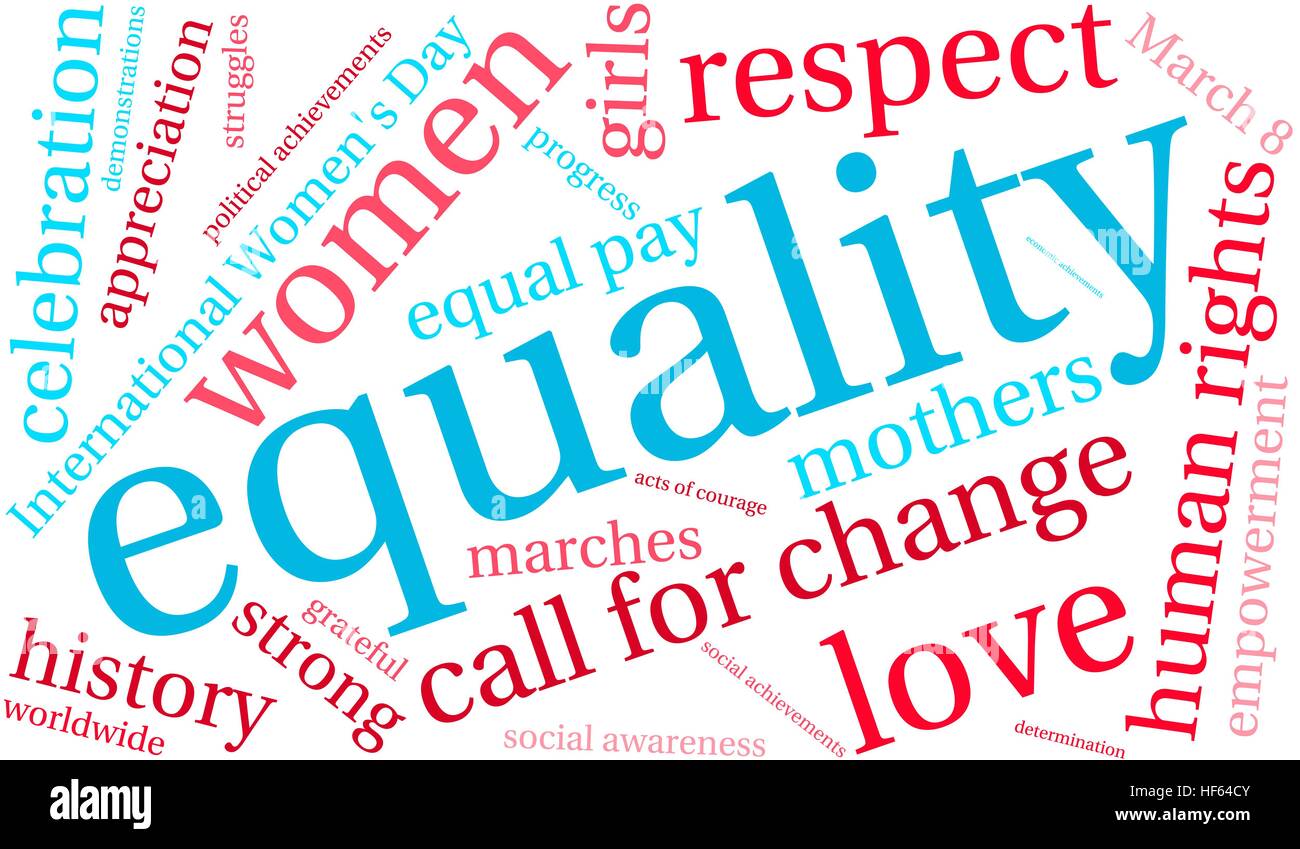 Equality word cloud on a white background Stock Vector Image & Art - Alamy