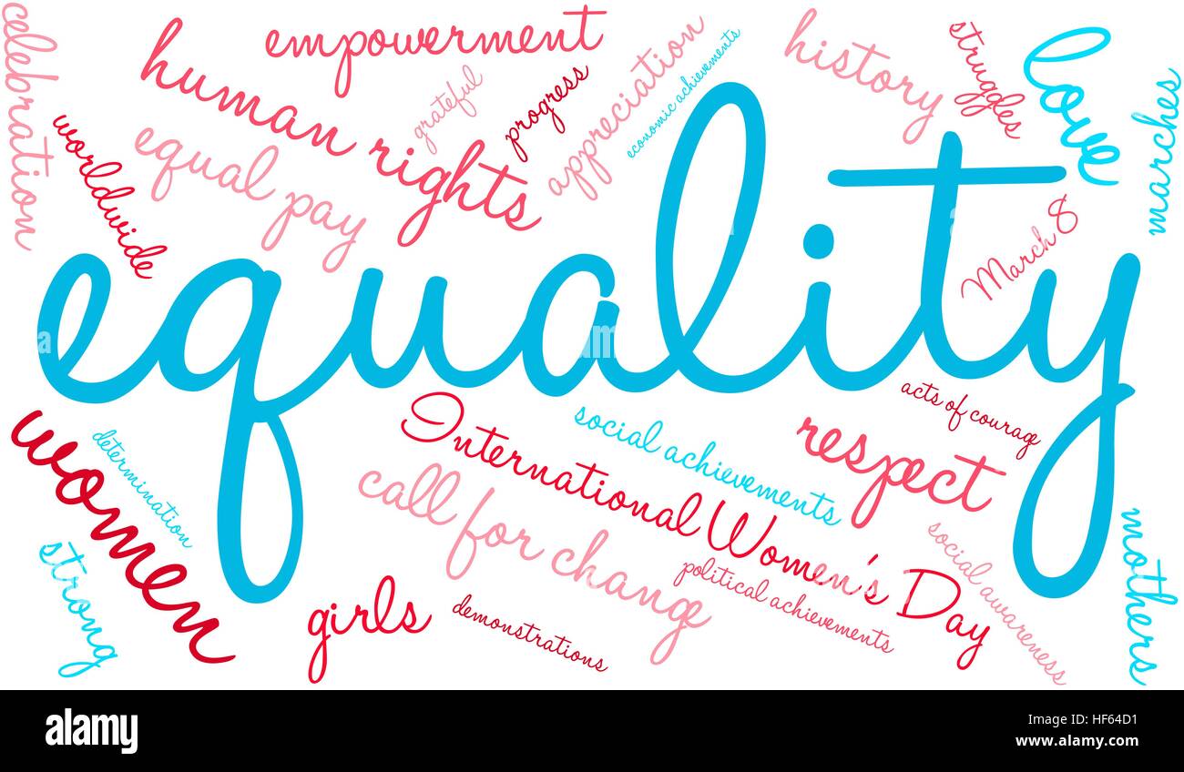 Equality word cloud on a white background Stock Vector Image & Art - Alamy