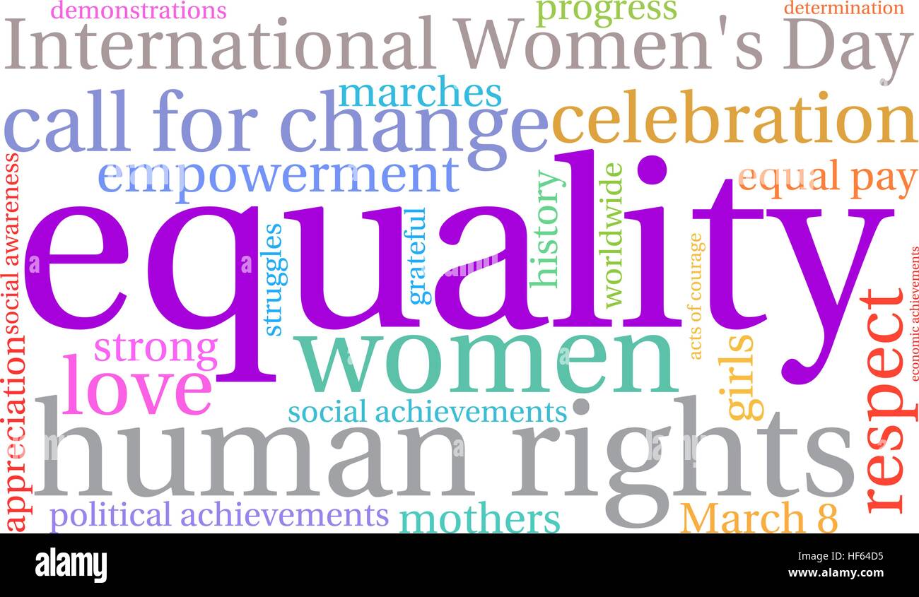 Equality word cloud on a white background Stock Vector Image & Art - Alamy
