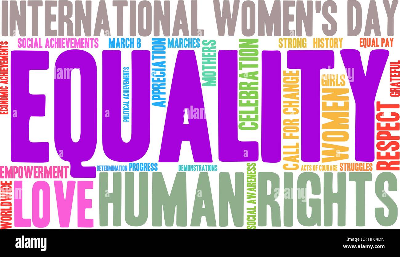 Equality word cloud Stock Vector Images - Alamy