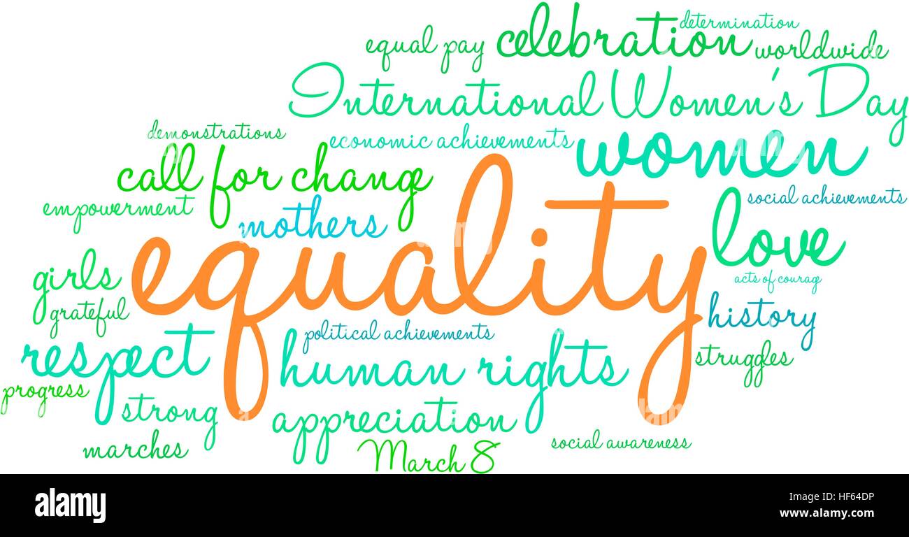 Equality word cloud on a white background Stock Vector Image & Art - Alamy