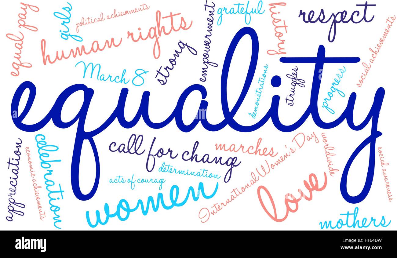 Equality word cloud on a white background Stock Vector Image & Art - Alamy