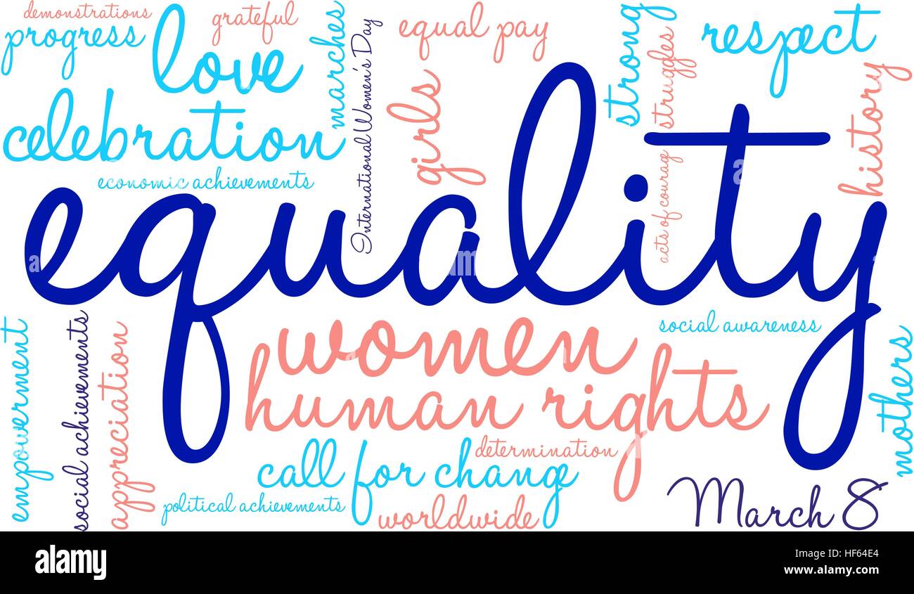 Equality word cloud on a white background Stock Vector Image & Art - Alamy