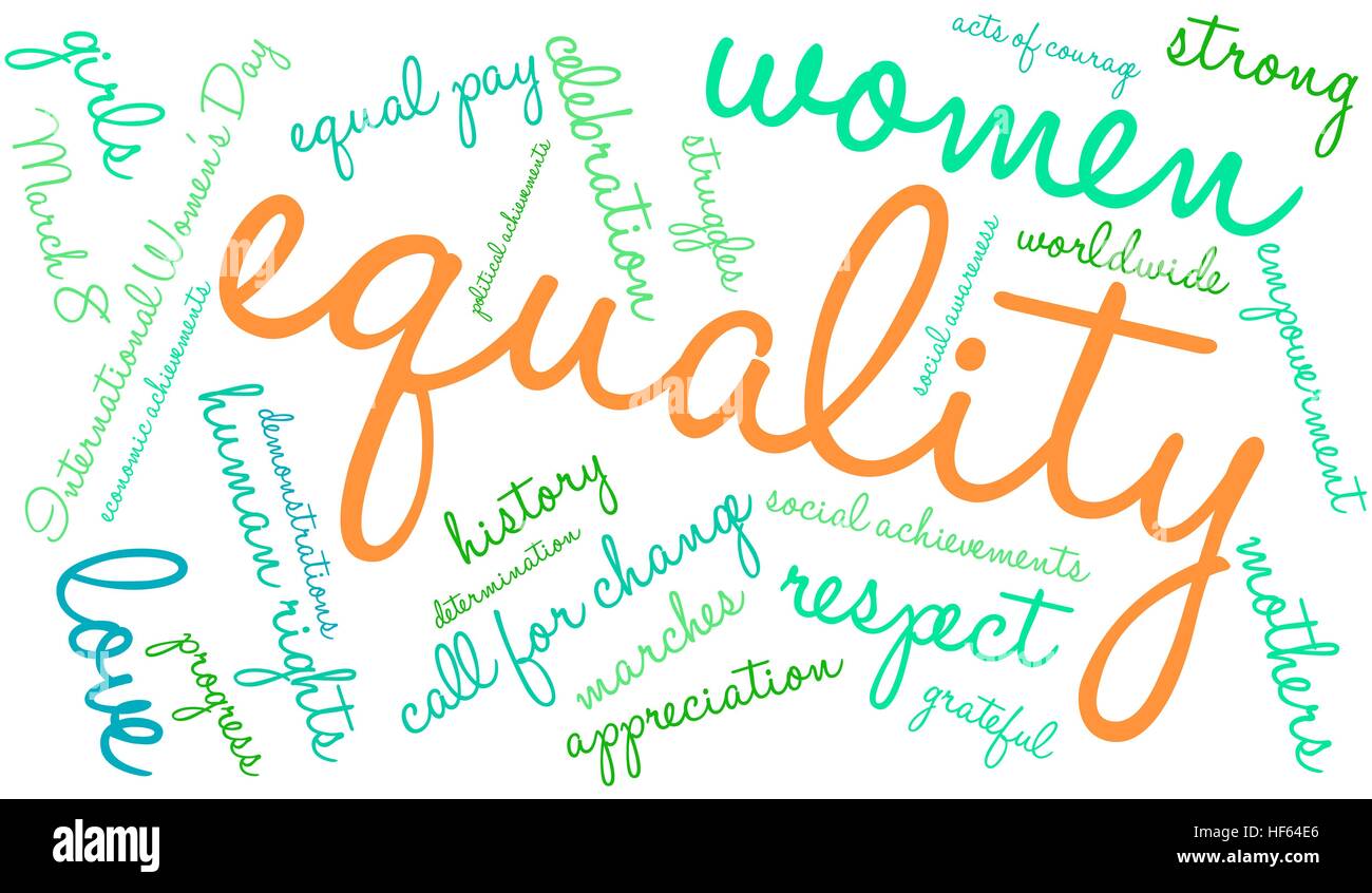 Equality word cloud on a white background Stock Vector Image & Art - Alamy