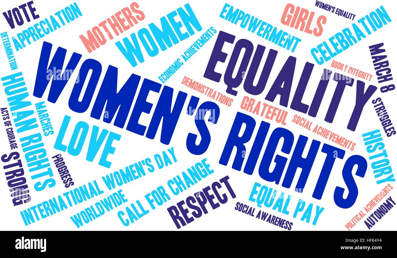 Womens Rights word cloud on a white background Stock Vector Image & Art ...