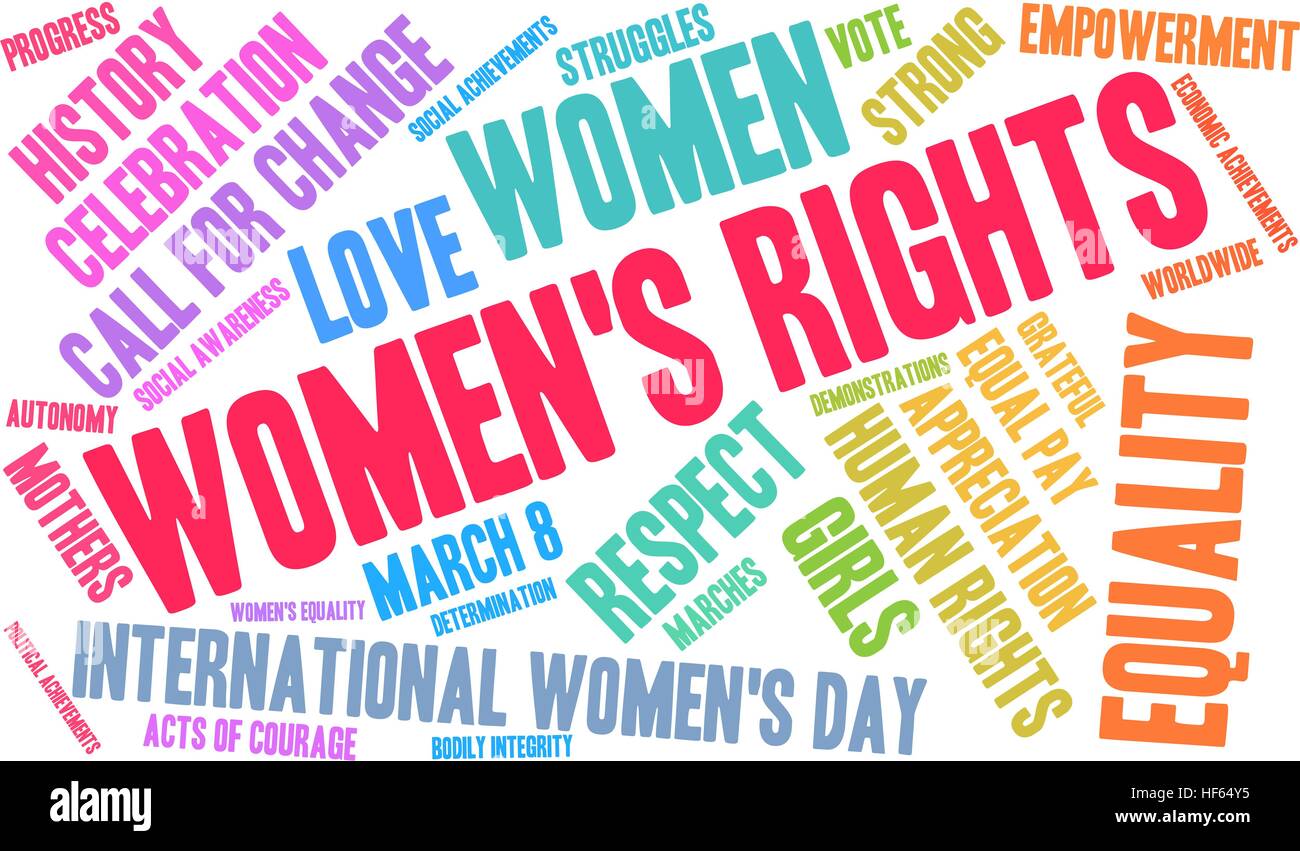 Womens Rights word cloud on a white background Stock Vector Image & Art ...