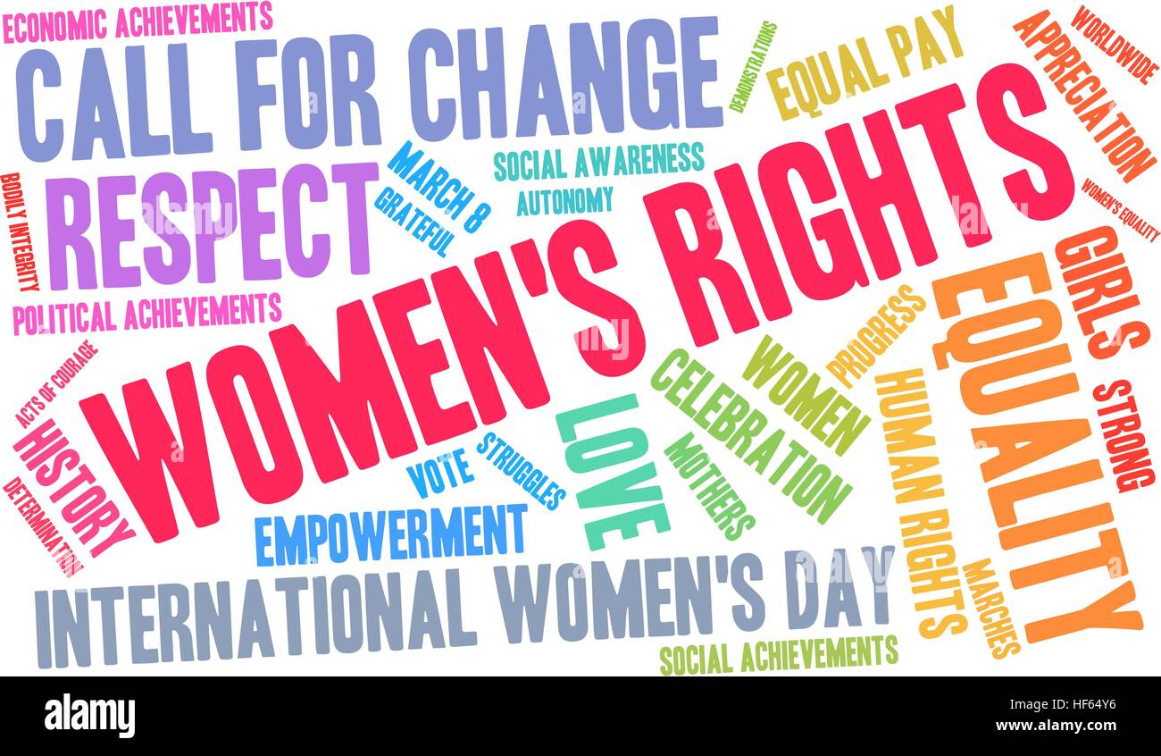 Womens Rights word cloud on a white background Stock Vector Image & Art ...